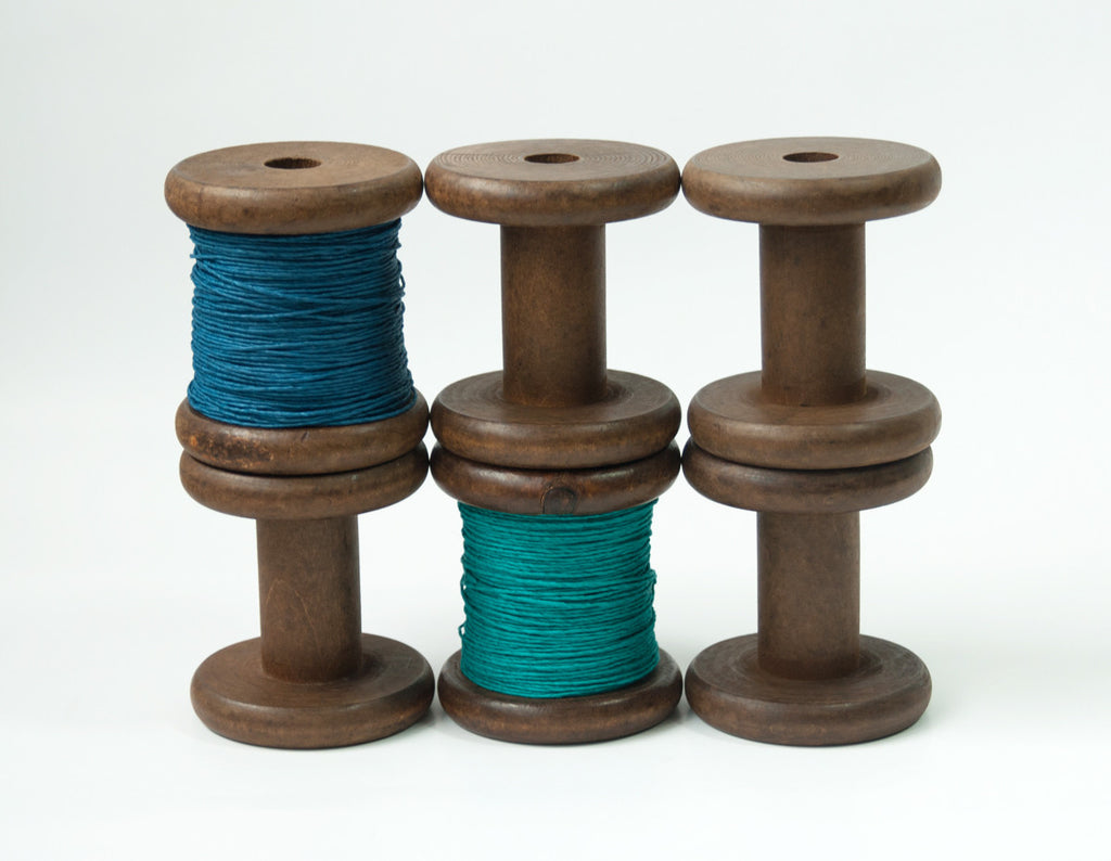 New Stained Wooden Bobbins: Set of 6 by PaperPhine | PaperPhine